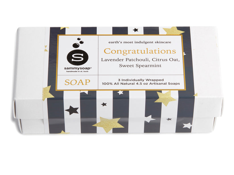 Congratulations Three Pack Gift Box – sammysoap