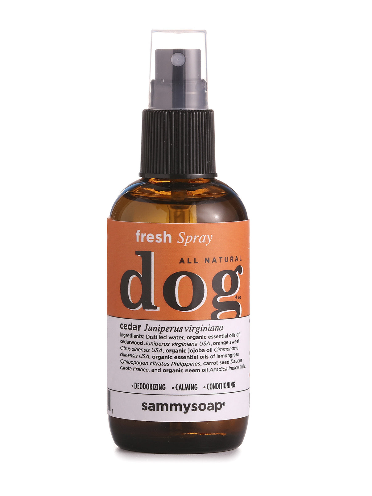 100% All Natural Dog Fresh Spray Cedar for Between Baths ⎪sammysoap