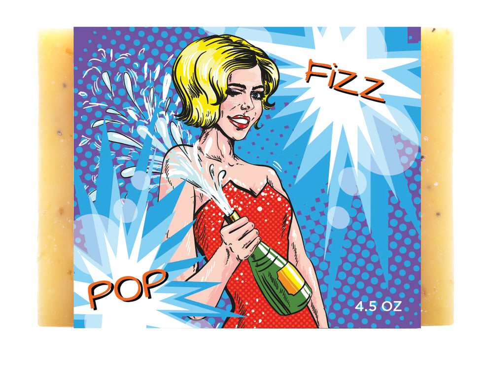 Pop Fizz Clink! 100% All Natural Orange Patchouli Soap⎪sammysoap
