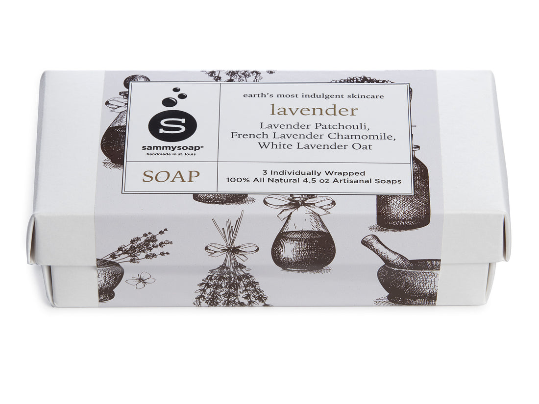 Lavender Three Pack | All Natural Handmade Soap Gift Boxes – sammysoap